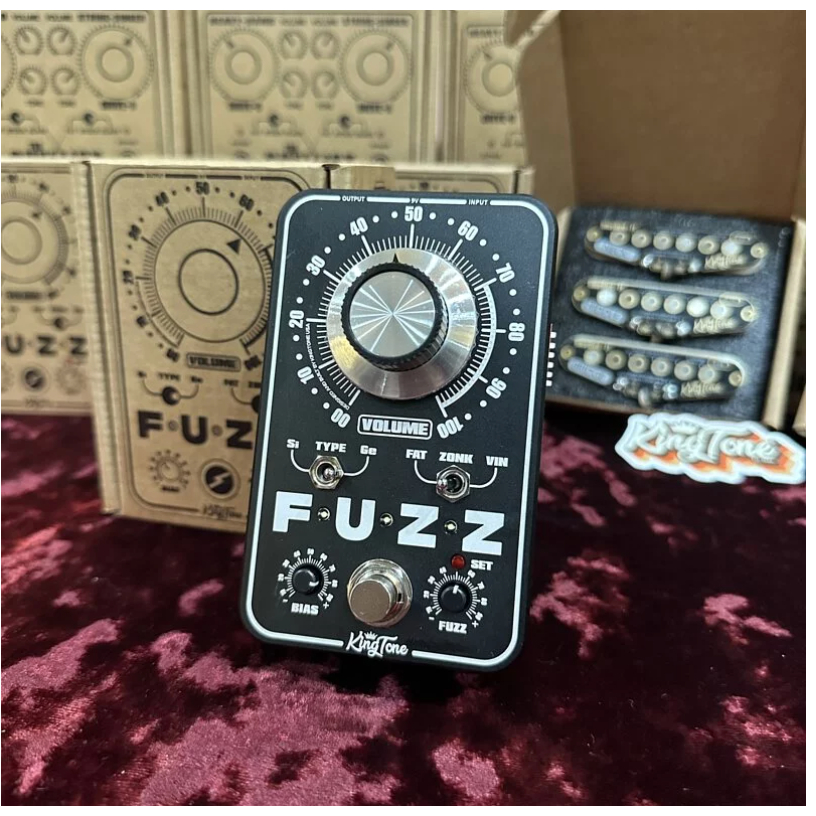 King Tone Mini Fuzz V2 BK 效果器 鍺矽晶體可切換 | 蝦皮購物