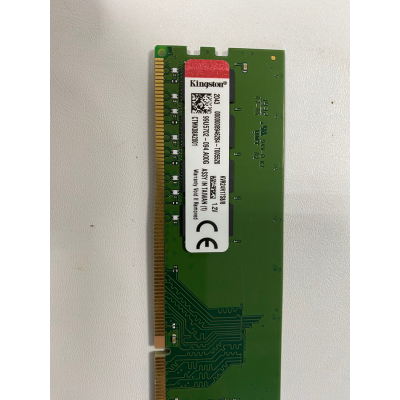金士頓 Kingston DDR4 2400 8g kvr24n17s8/8 賣場保固14天 | 蝦皮購物