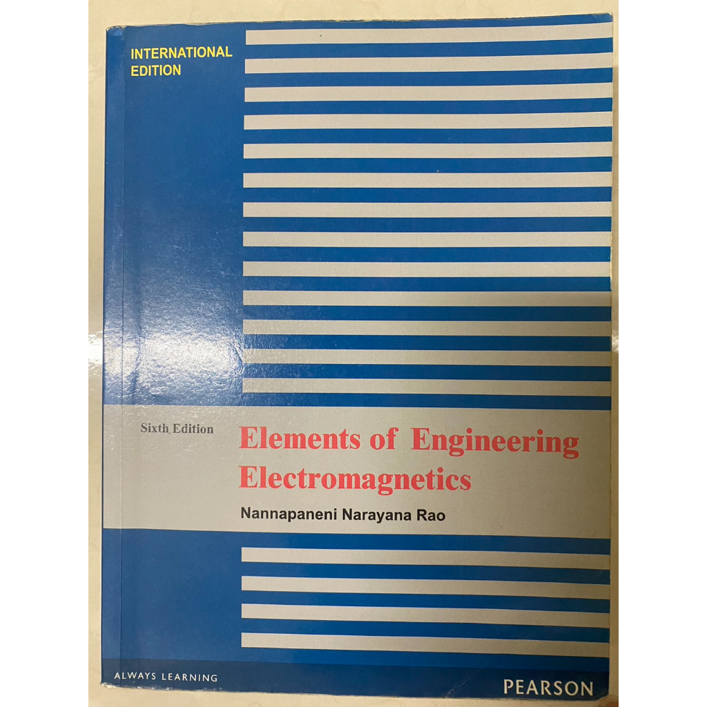 Elements Of Engineering Electromagnetics的價格推薦 - 2024年8月| 比價比個夠BigGo