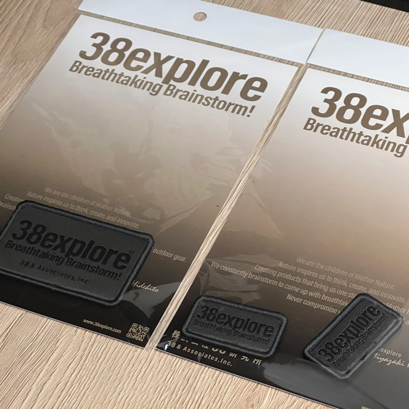 38explore 日本限定Patch38 BIG SMALL 灰黑色 魔鬼氈 露營 布章 補丁 現貨在台 | 蝦皮購物