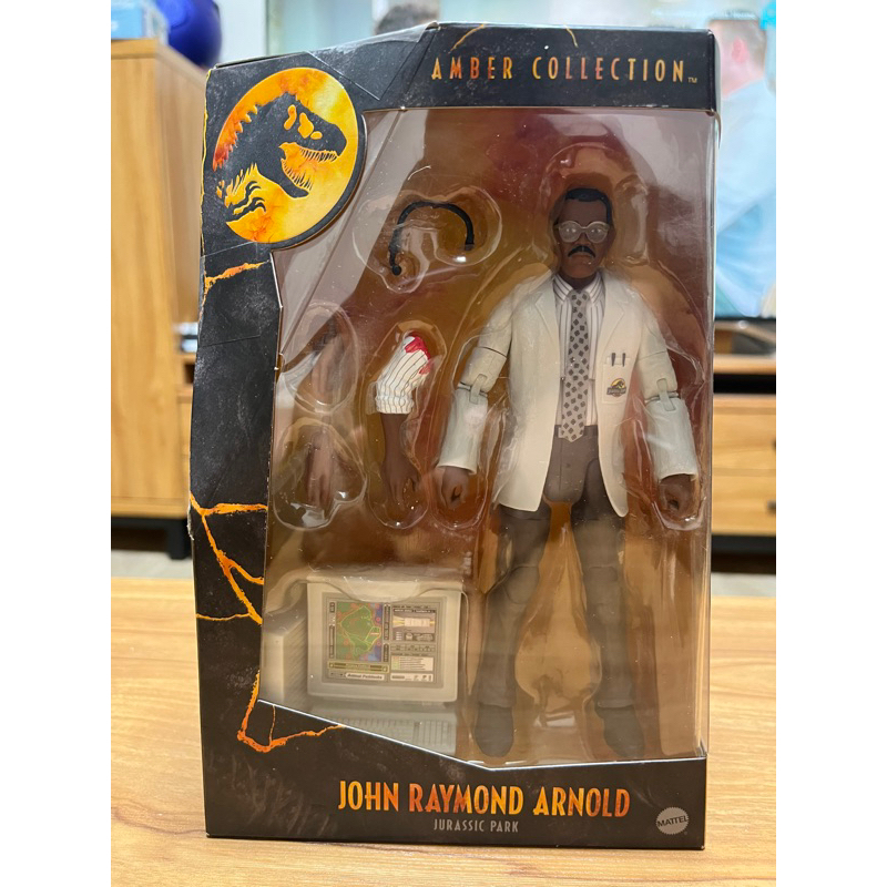 全新 侏羅紀公園美泰兒 MATTEL amber collection 琥珀 雷蒙 阿諾德 Raymond Arnold | 蝦皮購物