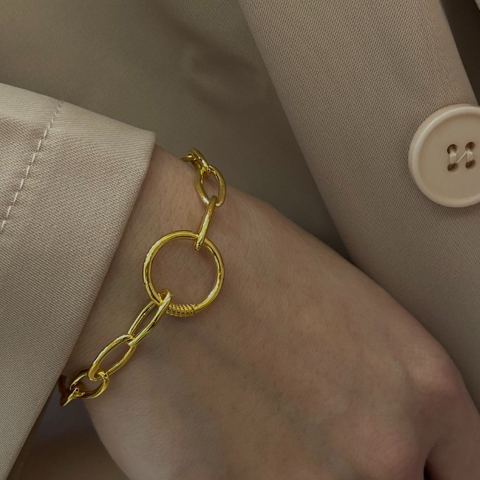 9999 傑壹珠寶/黃金手鍊/6D工藝/圈圈設計【建議手圍17CM內】 | 蝦皮購物