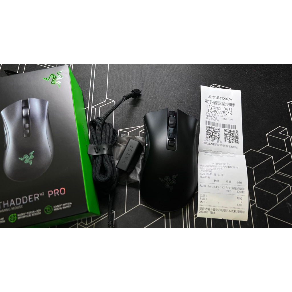 雷蛇DA V2 Pro (Razer DeathAdder V2 Pro) 三模滑鼠 保固內 03/11購入 | 蝦皮購物