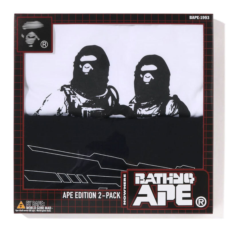 A Bathing Ape BAPE TEE PACKAGE BOX #1 短T 禮盒組 (兩件一組) 化學原宿 | 蝦皮購物