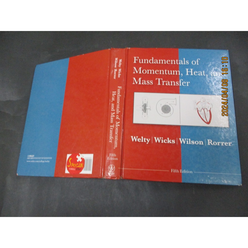 fundamentals of momentum, heat, and mass transfer的價格推薦 - 2025年6月 | 比價比個 ...