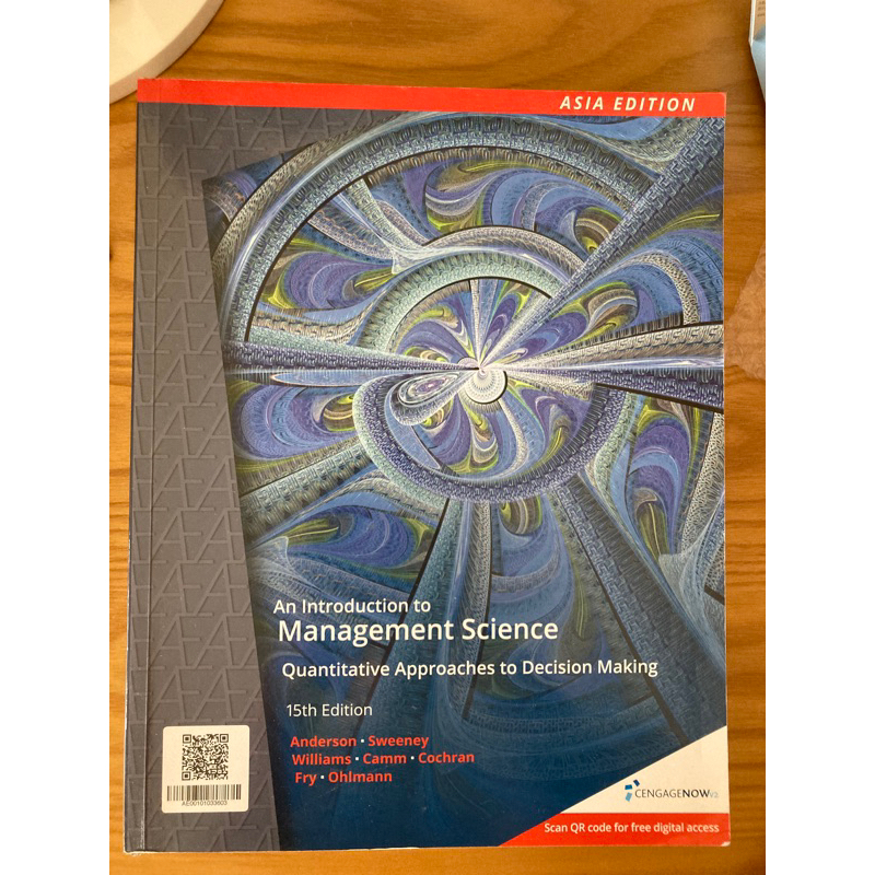 an introduction to management science 15th的價格推薦 - 2025年10月 | 比價比個夠BigGo
