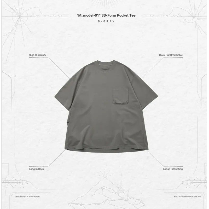 “M_model-01” 3D-Form Pocket Tee的價格推薦 - 2025年10月 | 比價比個夠BigGo