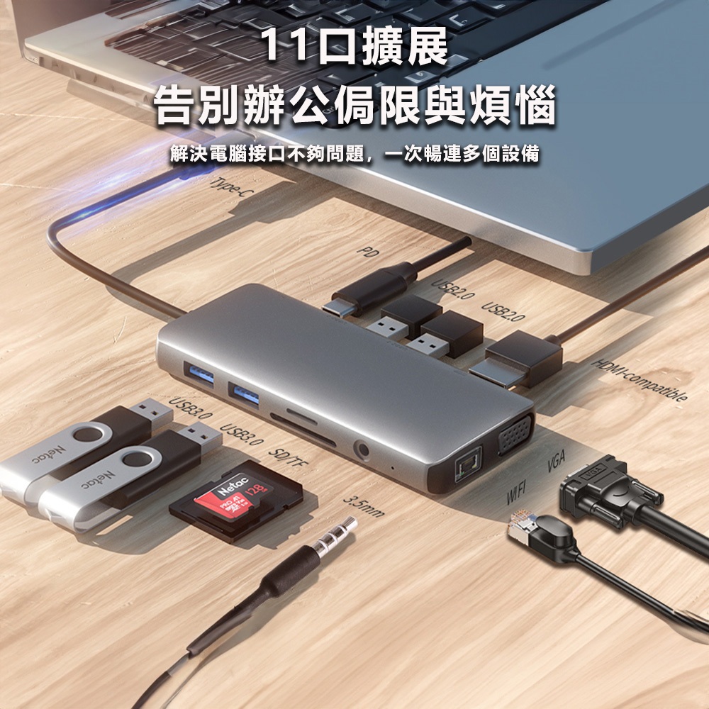 netac 台灣雷騰 type-c 11合1的價格推薦 - 2025年10月 | 比價比個夠BigGo