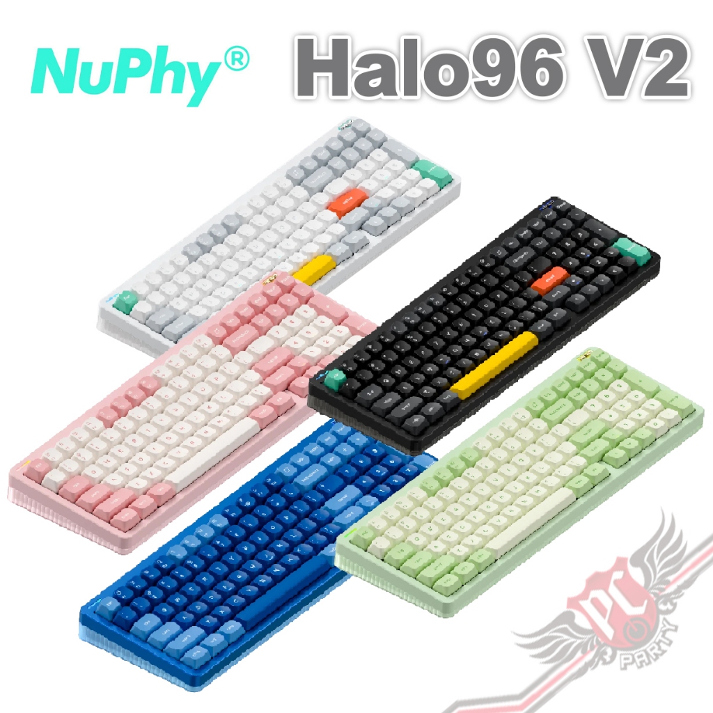 nuphy Halo96 V2 96% 無線機械鍵盤 - 檸檬軸/粉色 規格價格總覽