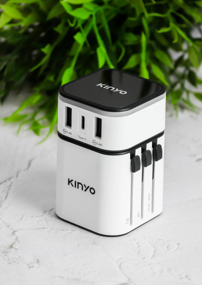 公司貨保固 【KINYO 多合一旅行萬國轉接頭 MPP-2345 MPP-3456】USB TYPE-C 轉接頭 出國 - SENGLI 質感家電選物 - iOPEN Mall
