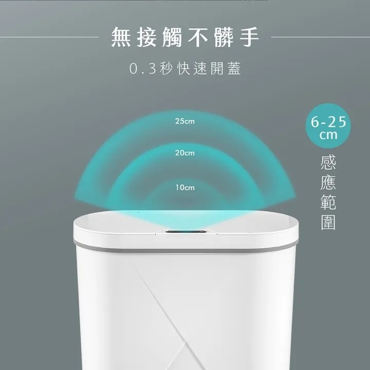 【KINYO】 智慧香氛感應垃圾桶15L EGC-1255 IPX4防水等級 充電式垃圾桶 感應式垃圾桶【蘑菇生活家電】 - 蘑菇生活家電 - iOPEN Mall