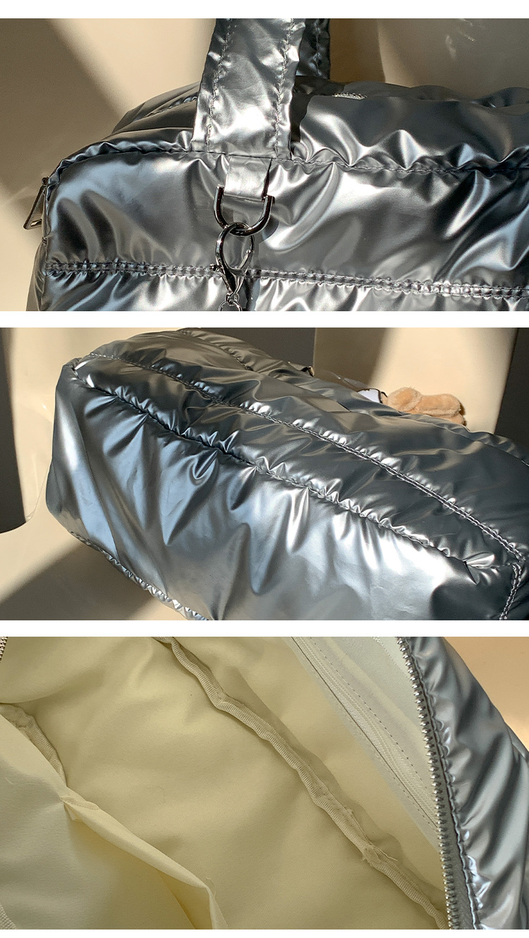 爆炸好看～流行款⋱⋰ U1102🇰🇷橢圓造型亮面輕量單肩腋下包 單肩包 肩背包 手提包 腋下包 - BE’KIND - iOPEN Mall