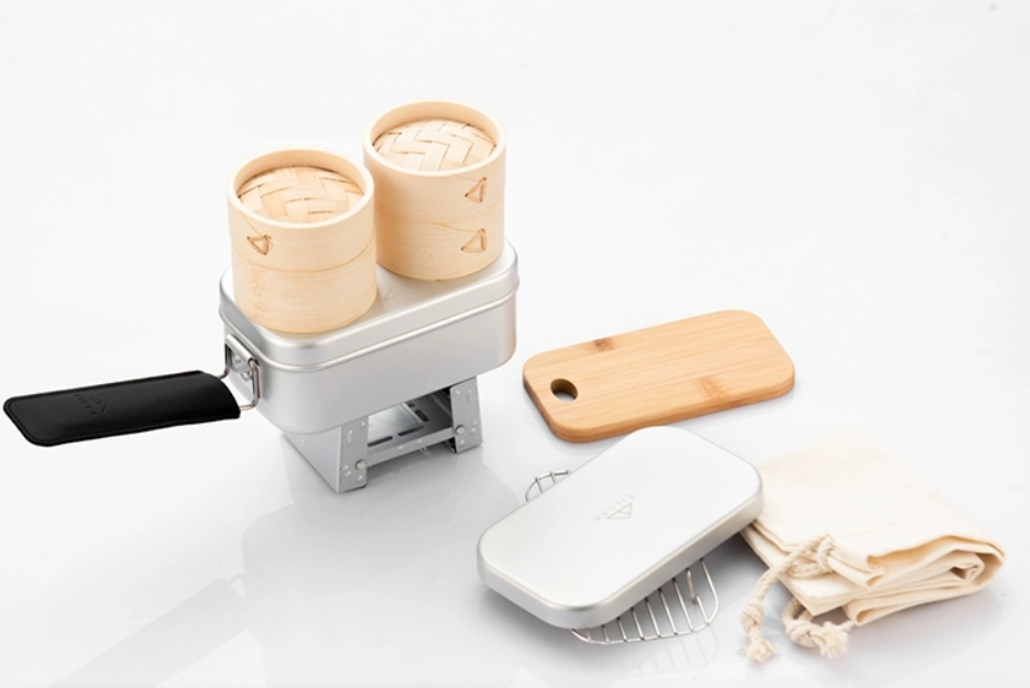 【TILLAK】 日本暢銷 露營 煮飯神器 蒸籠飯盒 野營 登山 野餐 便當盒 蒸盒 鍋具 餐盒 套裝組合 銀色 黑色 - smile品味生活 - iOPEN Mall