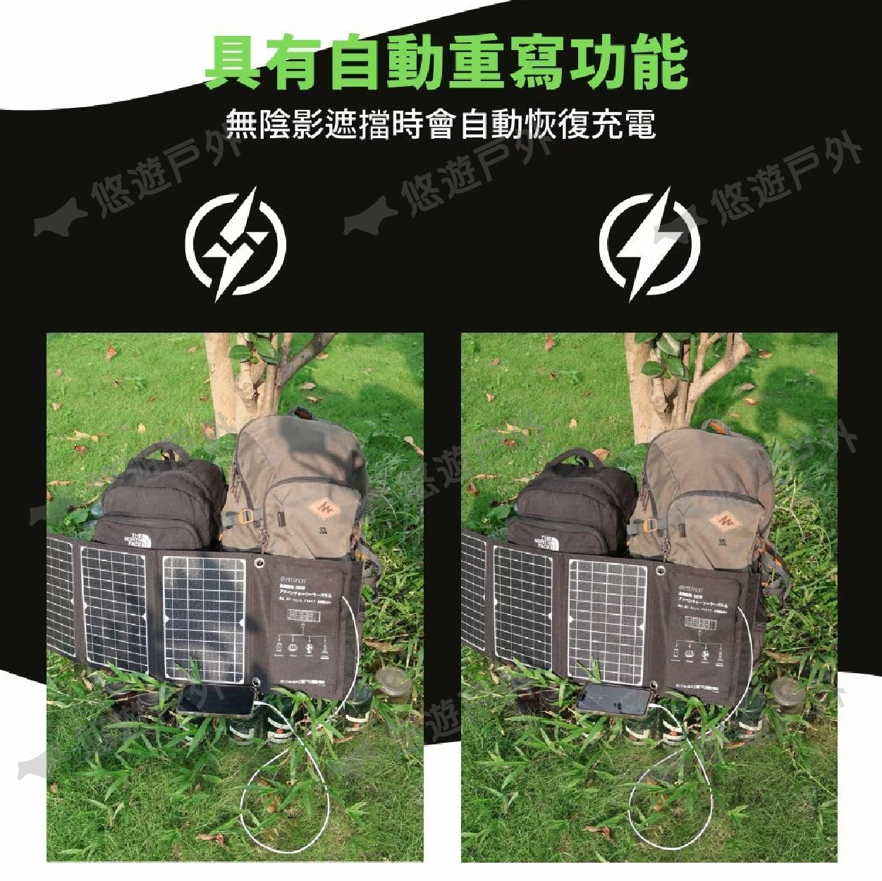 emirai 30W 折疊式冒險太陽能板 EMRS30 - PChome 24h購物